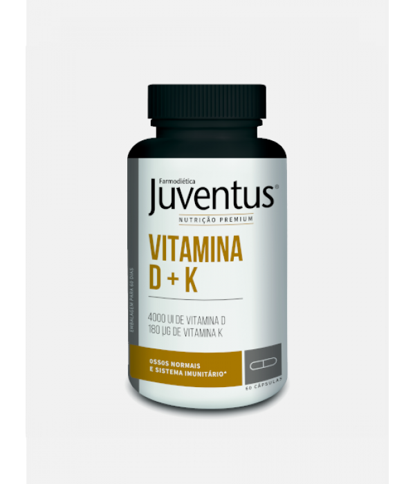 Juventus Premium Vitamina D+K - 60 Cápsulas