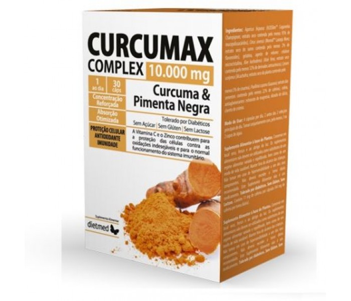 Curcumax Complex 10000mg - 30 Cápsulas - Dietmed